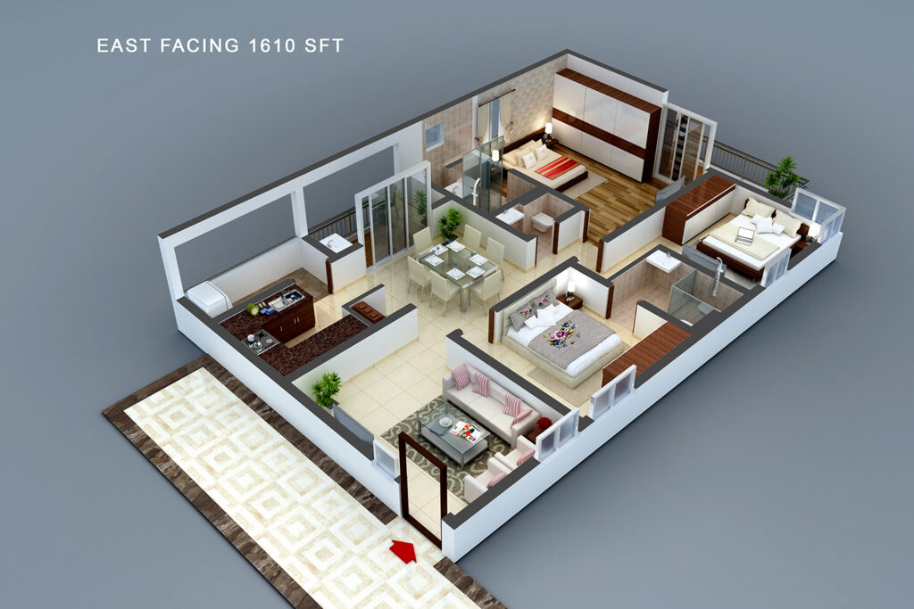 3D Plans - Vasavi Atlantis